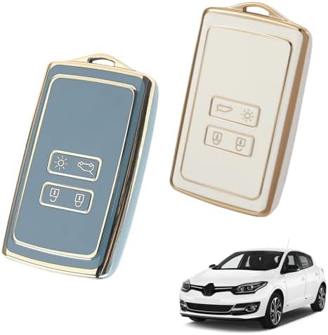 Bettinay 2PCS Key Card Case for Renault Megane Clio Dacia Captur Kadjar ...
