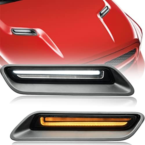 LED Hood Bezel DRL Turn Signal Lamps for 2010-2018 Ram 1500, 2019-2022 ...
