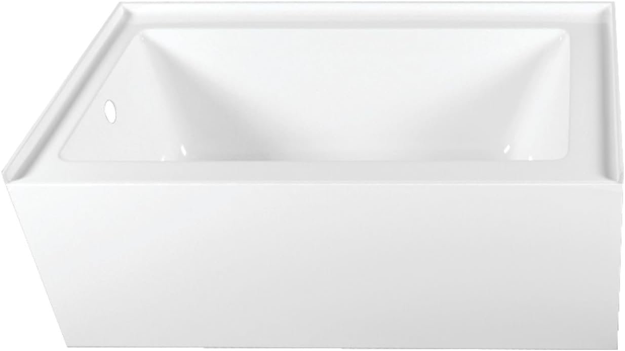 KOHLER K-26109-LA-0 Entity 60-Inch x 30-Inch Alcove Bath with Integral ...
