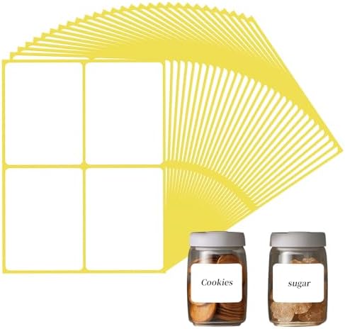 120 Large Labels White Stickers Labels 100 x 75 mm Labels Stickers, 4 X ...