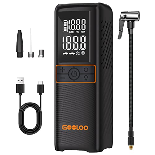 GOOLOO GT160 Tire Inflator Portable Air Compressor, 160PSI 2X Fast ...