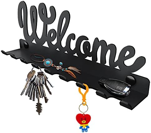 SirHoldeer Porte-Clés et Porte-Lettres Mural en Métal avec Étagère ...