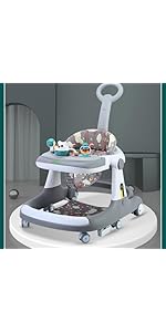 Amazon.com : HAPYOOY 4 in 1 Baby Walker with Wheels, Adjustable Height ...