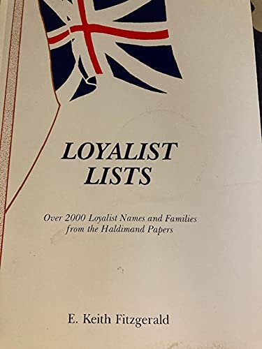 Loyalist lists: Over 2000 Loyalist names and families from the ...