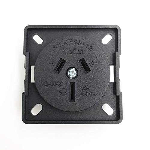 Buy Austrian Industry Safety Outlet 15A 250V IP44 Australia Black AU ...