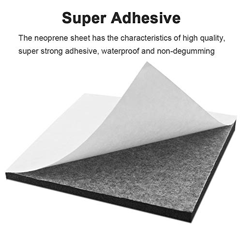 Snapklik.com : Black Foam Sheet Self Adhesive Rubber Padding Neoprene ...