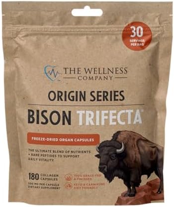 Amazon.com: The Wellness Company Bison Trifecta Supplement Capsules ...