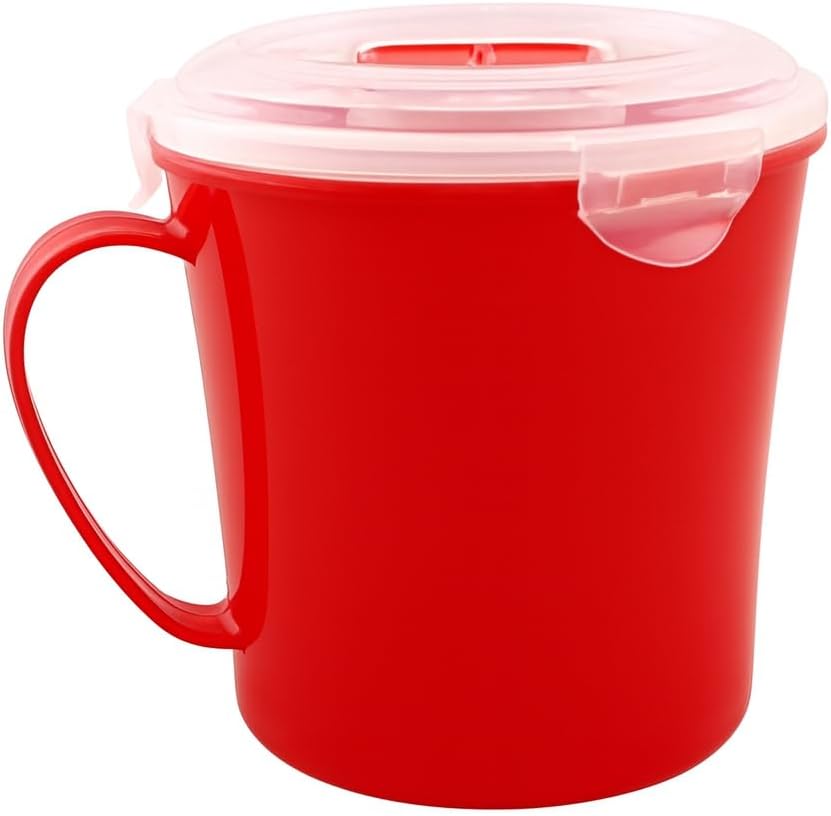Amazon.com: 20 oz Microwave Soup & Noodle Mug with Locking Steam-Vent ...