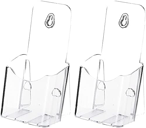 2 pack Acrylic Brochure Holder Plastic Clear Literature Holder ...