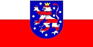 Amazon.com : 3x5 Thuringia Germany Flag German State Banner Thüringen ...