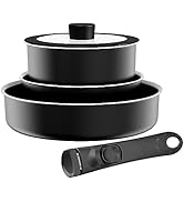 Amazon.com: JEETEE Pots and Pans Set Non Stick Induction Cookware Sets ...
