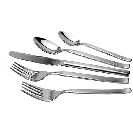 Amazon.com | Splendide Dublin 45-Piece Flatware Set: Silverware ...