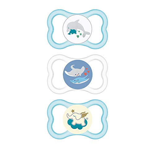 Amazon.com : MAM Air Day & Night Pacifiers (3 Pack), MAM Sensitive Skin ...