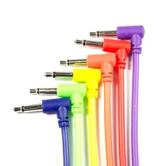 Amazon.com: Heinakroon Low-Profile Angled CV Patch Cables Eurorack ...