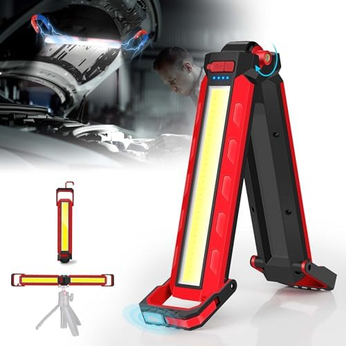 SYLSTAR Work Light for Mechanic, 2400LM LED, 4400mAh Rechargeable ...