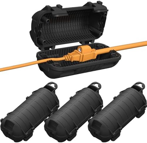 Amazon.com: Extension Cord Cover Outdoor, 4 Pack IP54 Water-Resistant ...