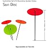 Amazon.com: Glowing Sun Discs Set of 3 Sun Catcher Garden Decor Large ...