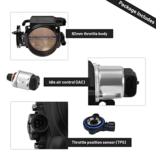 Snapklik.com : Endxedo 92mm Throttle Body For LS1 LS2 LS6 LS3 LS LS7 SX ...