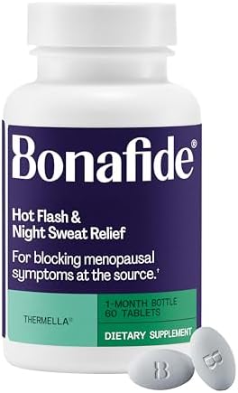 Amazon.com: Bonafide Hot Flash and Night Sweats Relief (Thermella). — 1 ...