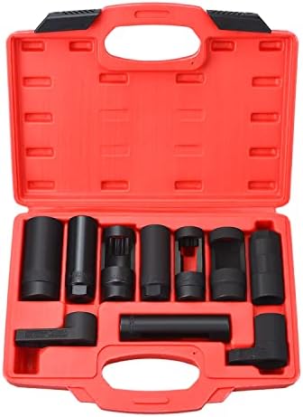 Prokomon Oxygen Sensor Socket Set – 10 Piece Oxygen Sensor Removal Tool ...