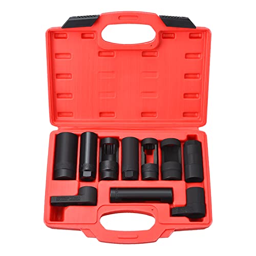 Snapklik.com : 10pcs Oxygen Sensor Socket Set, O2 Sensor Removal Kit ...