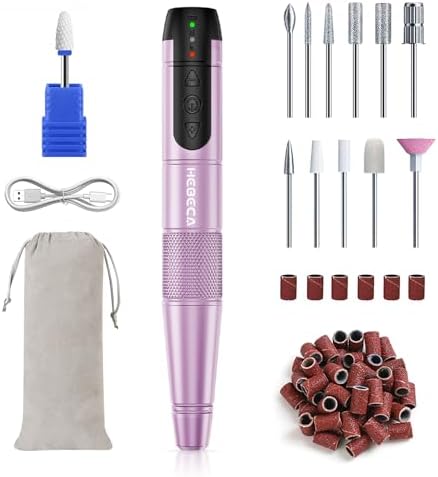 Amazon.com: Electric Nail File Manicure & Pedicure Set: 2-Speed Battery ...
