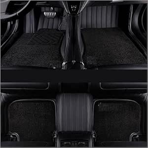 MINANSH 9D Premium Leatherette Car Foot Mats | Luxurious & Elegant Look | 100% Waterproof ...