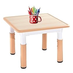 Amazon.com: FUNLIO Adjustable Kids Table, 3 Level Height Adjustable ...