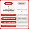 Amazon.com: Tiumso 17'' Floor Squeegee Broom, 60'' Long Handle Squeegee for Floor, Heavy Duty ...