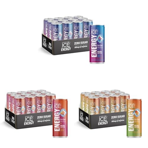 Amazon.com: Sparkling Ice +ENERGY Berry Blast & Sparkling Ice +ENERGY ...