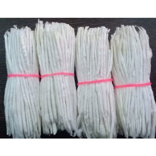 (Pack of 100Pcs) Hand Made White Cotton Long Diya Batti (Wicks) / Long ...