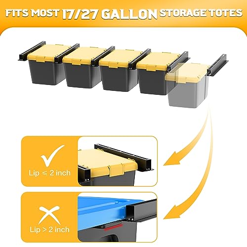 Snapklik.com : WALMANN Overhead Tote Storage Rail System, Heavy Duty ...