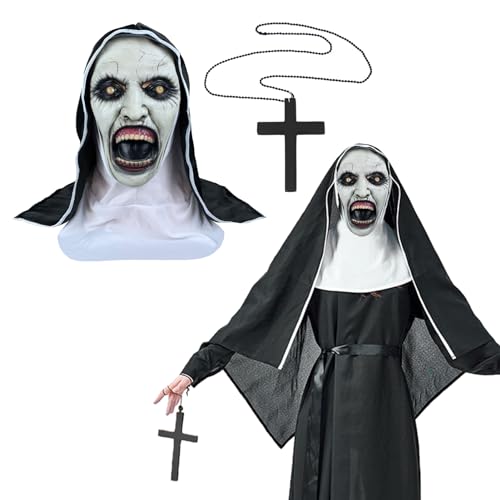Halloween Scary Mask Adults Men, Horror Killers Latex Mask with Hair ...
