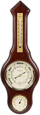 DIWW Mahogany Banjo Wooden Wall Barometer Thermometer Hygrometer ...