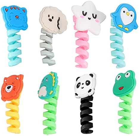 10Pcs Cute Animal Cable Protector, Animal Cable Silicone Protector ...