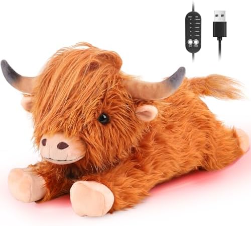 Amazon.com: Highland Cow Heating Pad for Period Cramps Menstrual Pain ...