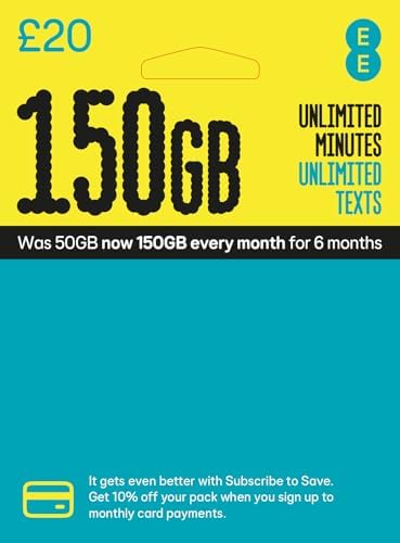 EE 50GB Pay As You Go SIM Card: Amazon.co.uk: Electronics & Photo