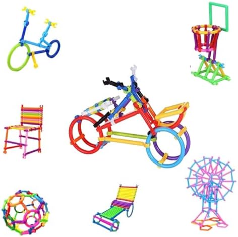 Buy ToyMagic Multicolored Building Stick Kit 164 Pieces|Colorful Smart ...