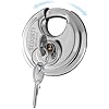 SEDORTI 5-Pack Discus Padlocks Keyed Alike, 2-3/4 inch Wide, Stainless ...