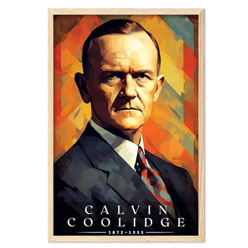 Amazon.com: Calvin Coolidge Poster, Calvin Coolidge Wall Art, USA ...