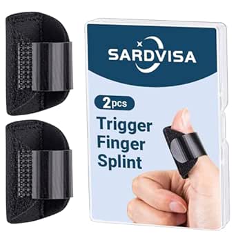 Amazon.co.jp: SARDVISA Trigger Finger Splints, Single Strap Knuckle ...