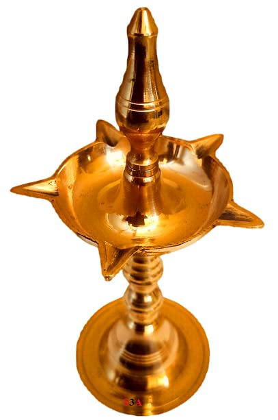 Buy S3A NIlavilakku- Kerala Traditional Brass Oil Lamp for Poojas and ...