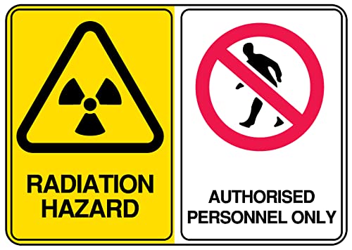 Buy Radiation Hazard ANAD AUTHORISED Personnel ONLY Sign PVC Waterproof ...