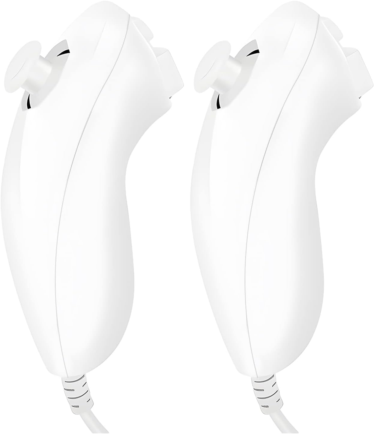 Sporgo Pack of 2 Nunchuk Controller for Wii: Wii U Video Gamepad, Right ...