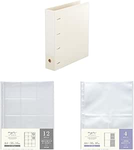 Amazon | 【セット買い】リヒトラブ myfa 推し活 4穴リング コレクションファイル ワイド A4 ミルキーホワイト F3301-0 + リヒトラブ myfa 推し活 缶バッジ ...