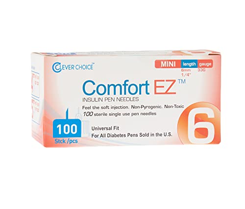 Pen Needle 33 G X 1/4" (6 Mm) Comfort Ez