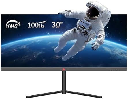 GRASEP Monitor Ultrawide 30 Polegadas QHD 2K – Tela VA 100Hz, 1ms, 21:9 ...