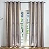 Amazon.com: TERLYTEX Grey Gold Curtains 63 Inch Length for Bedroom ...