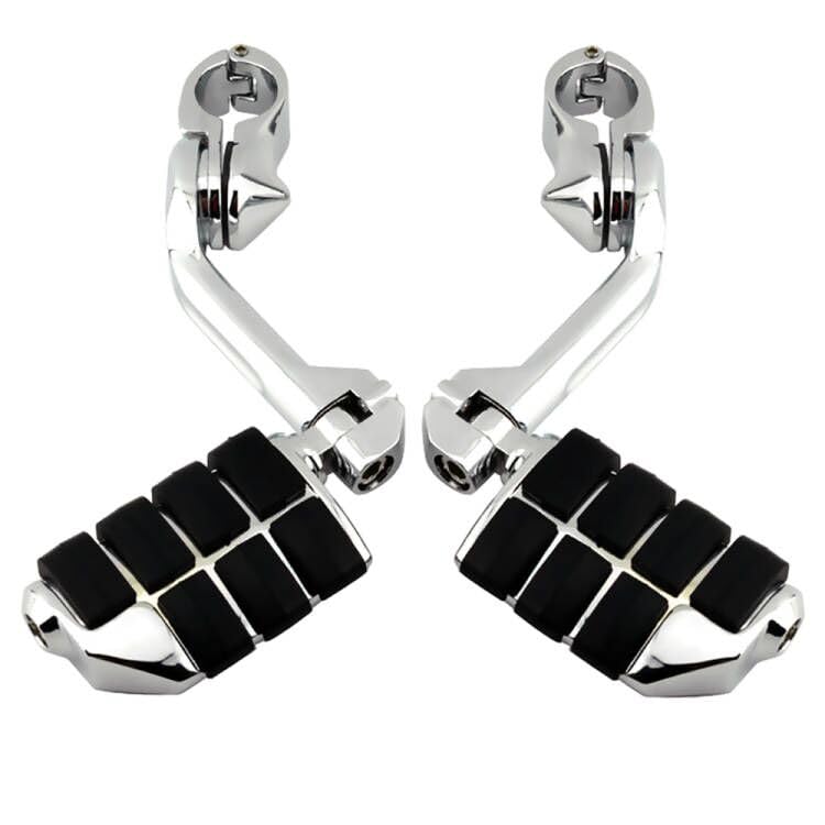 Amazon.com: Motorcycle 1.25" Highway Footpegs,Long Angled Adjustable ...