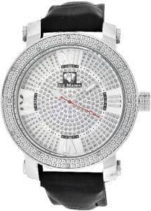 Amazon.com: New Mens Ice Mania All White 12 Diamond Watch IM1101 ...